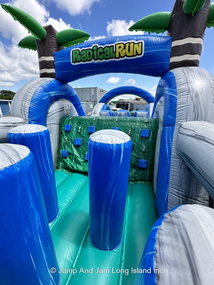 OC - 35ft Tropical Obstacle Course - Bounce House Rental, Inflatable ...