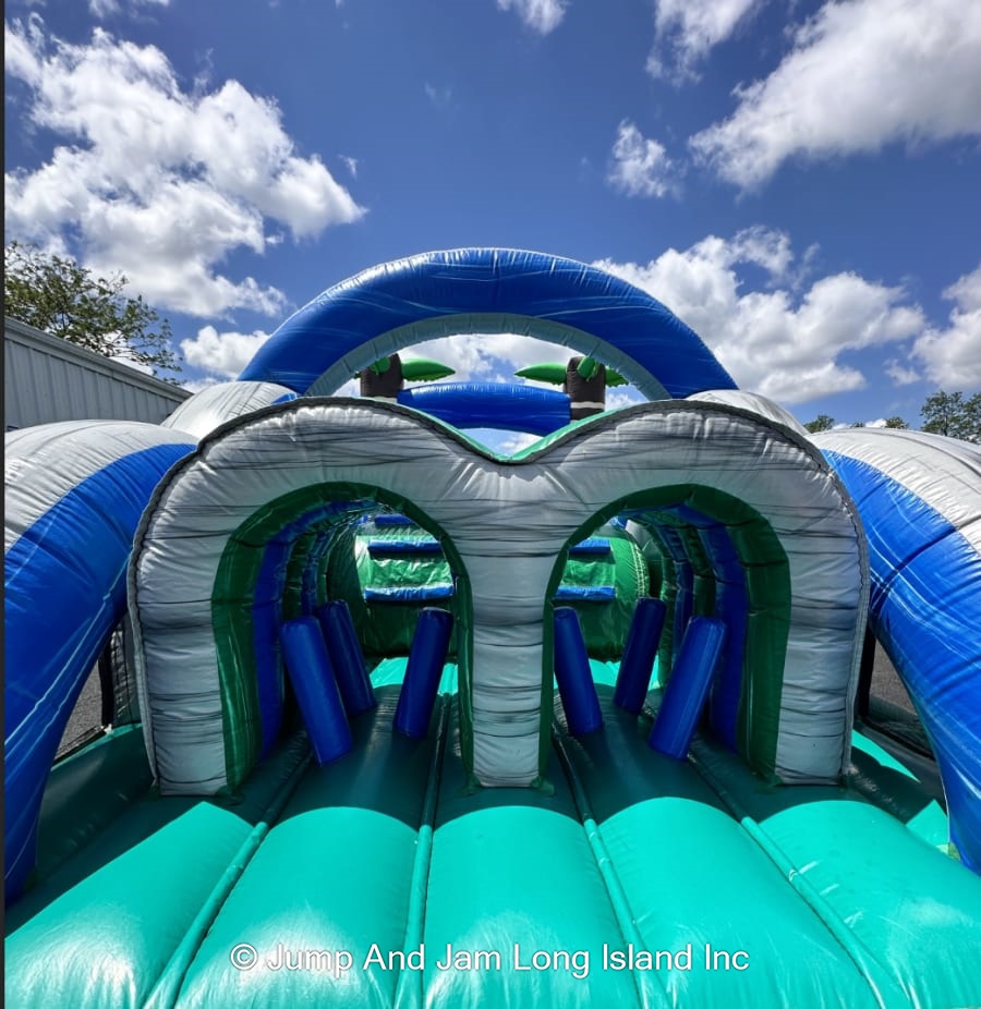 OC - 35ft Tropical Obstacle Course - Bounce House Rental, Inflatable ...