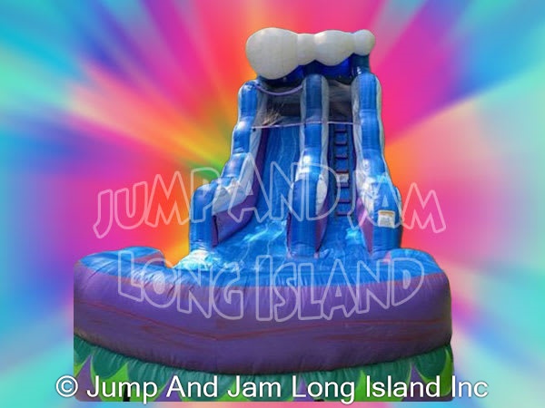 WS - 16ft Single Lane Mermaid Slide - Large Pool (wet only) - Bounce ...